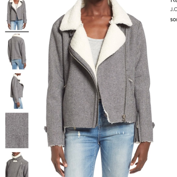 J.O.A. | Jackets & Coats | Joa Sherpa Motorcycle Jacket Xs | Poshmark